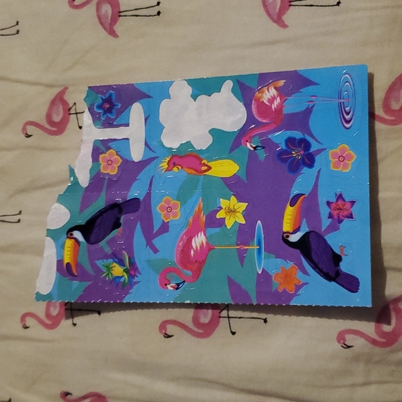 Lisa Frank | Office | Lisa Frank Tropical Bird Stickers | Poshmark